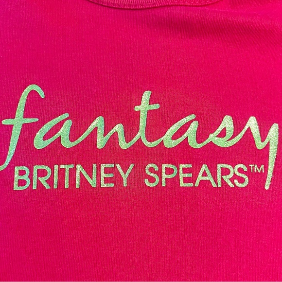 Tops | Vintage Britney Spears Fantasy Logo Rare Promotional Pink Tshirt ...